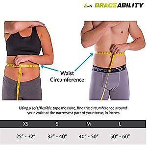 BraceAbility Abdominal Treatment Wrap for Diastasis Recti | Breathable, Non-Slip Postpartum Tummy Slimming Band for Stomach Muscle Support, Back & Waist Compression After Pregnancy (XS)
