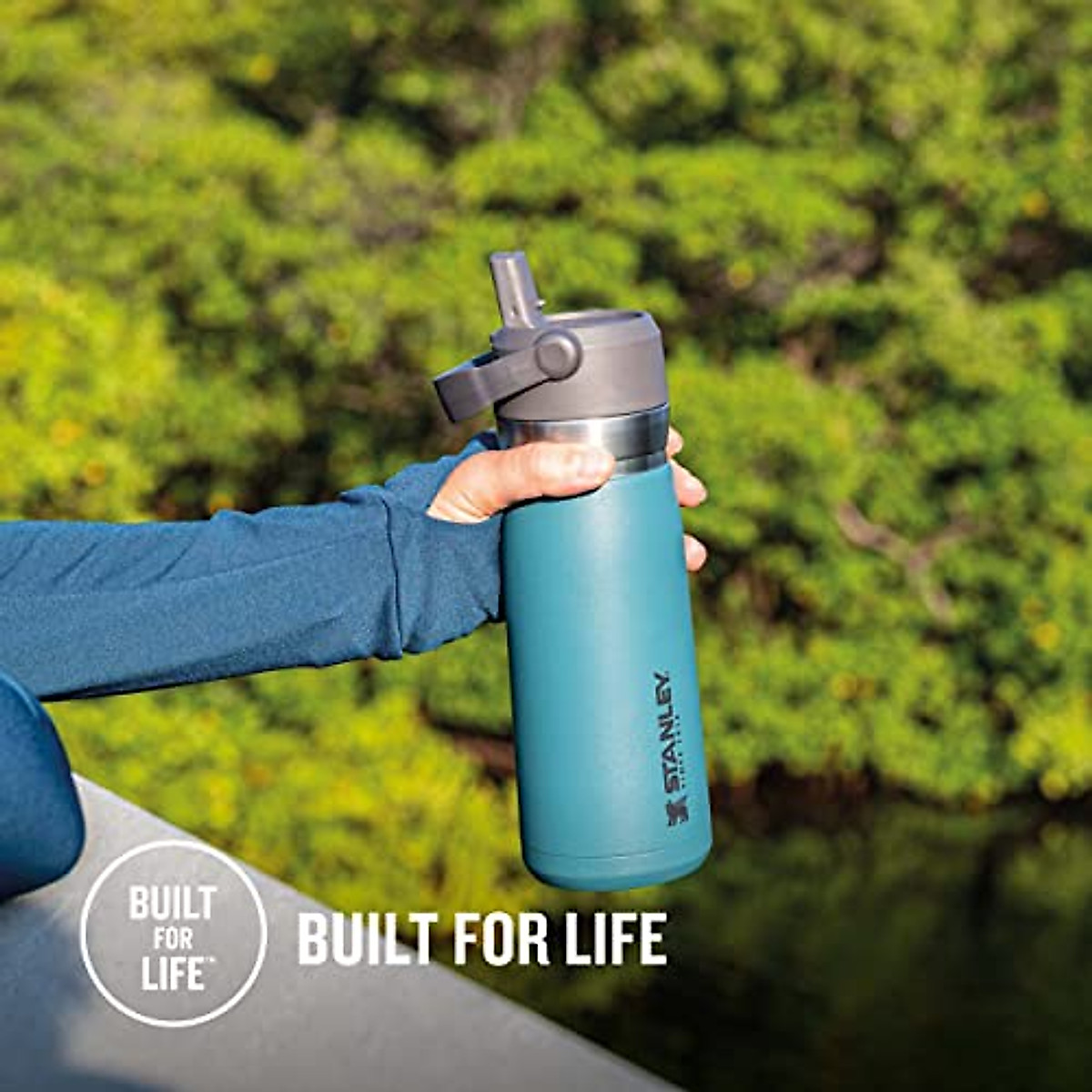 Stanley IceFlow Stainless Steel Water Bottle with Straw 0.65L / 22OZ Lagoon – Leakproof Insulated Water Bottle - Keeps Cold for 12+ Hours - BPA-Free Thermos Flask - Dishwasher Safe