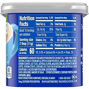 Maxwell House International Decaf & Sugar Free French Vanilla Café Style Instant Coffee, 4 oz Canister (Pack of 4) (Full package)