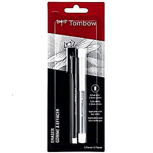 Tombow 57317 MONO Zero Eraser Value Pack, Rectangle 2.5mm. Precision Tip Pen-Style Eraser with Refill