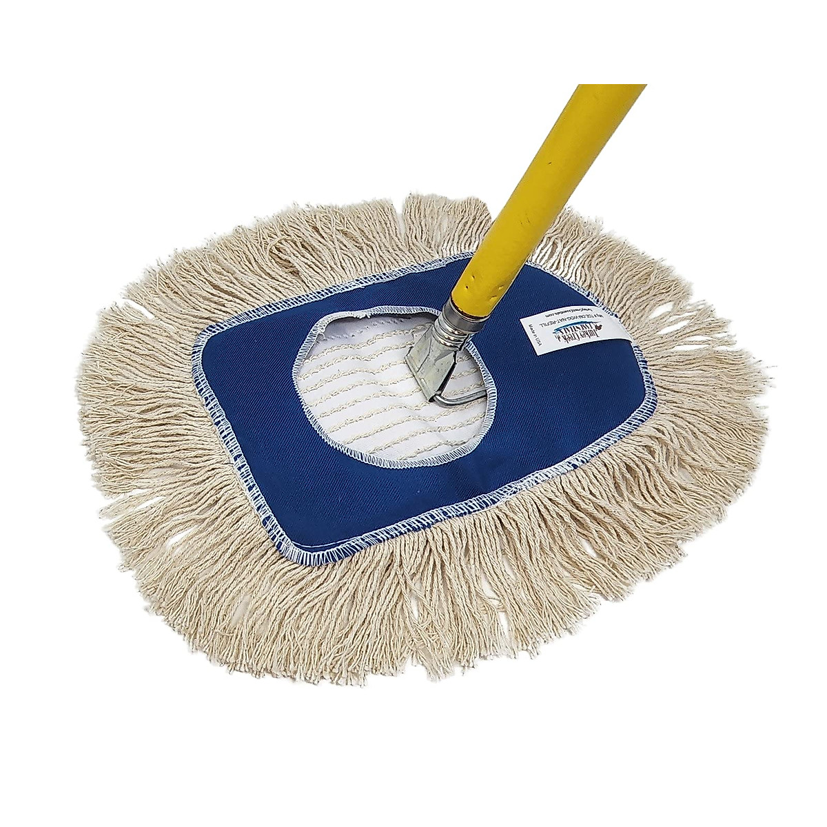 Turkey Creek Essentials 10 Inch x 6.5 Inch Wedge Dust Mop Refill for Industrial, Home & Commercial Use, Washable Natural Cotton for Standard 8" Frame