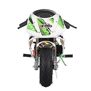 X-PRO Blast Mini Gas Pocket Bike, Kids Mini Bike, Gas-Powered Mini Pocket Motorcycle, Perfect Mini Pocket Bike for Kids(Green)
