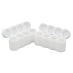 Protect Your Power - Slimline CR123a Battery Case, Soft Durable Material - Pack of 2 (Holds 4 Batteries)