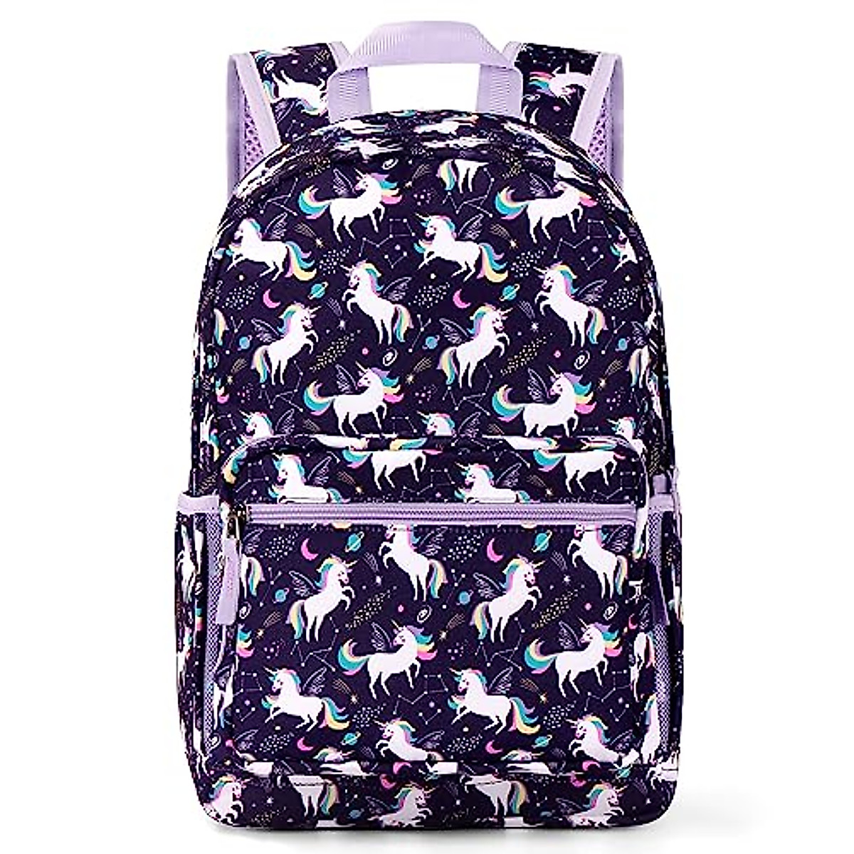 Choco Mocha 17 inch Purple Unicorn Backpack + Lunch Bag + Pencil Bag