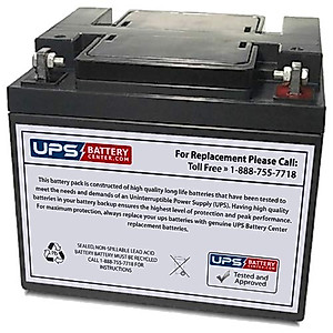 Replacement Battery 12V 45Ah Sealed Lead Acid with T6 Terminals