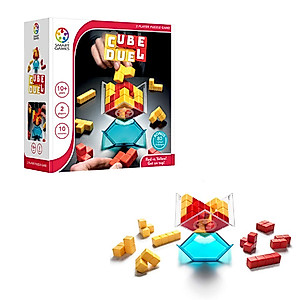 SmartGames Cube Duel - a 2-Player 3D Strategy Game with 1-Player Mode Ages 10 - Adult