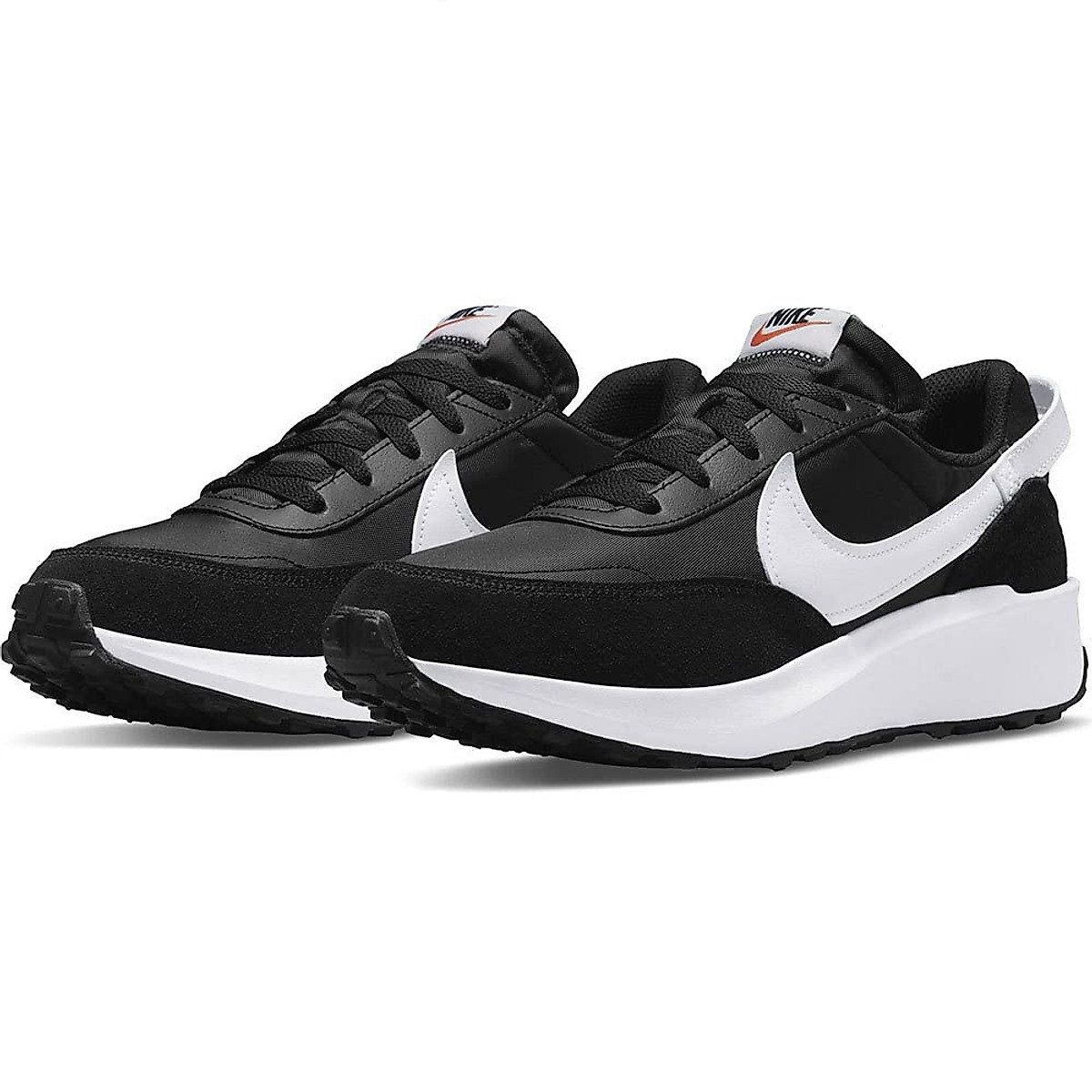 NIKE Men's Gymnastics Shoes Sneaker, Black White Orange Clear, 11