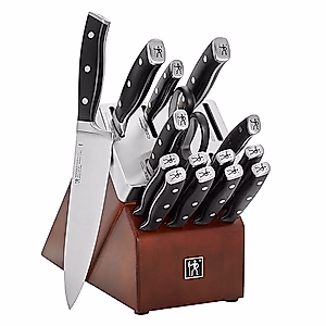 HENCKELS Forged Accent Knife Block Set, 16, Walnut