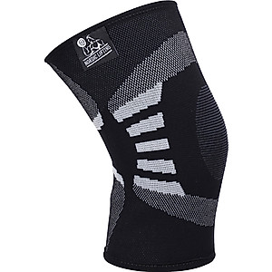 Knee Compression Sleeves (1 Pair) - Support for Arthritis Prevention & Recovery (X-Large, Grey)