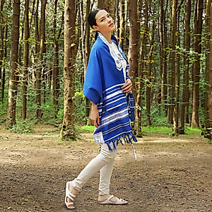 HalleluYAH King Solomon Tallit Prayer Shawl 72"x 22" with Bag | Designed in Israel
