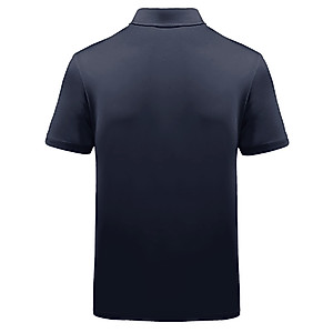 JACKETOWN Golf Polo Shirts for Men Moisture Wicking Sports T-Shirts Short Casual Polo