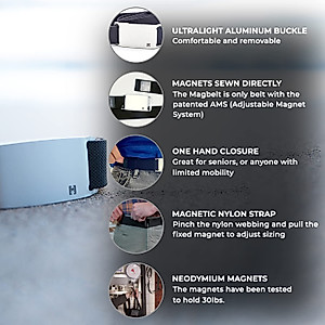 MagBelt 2 - Black Belt/Silver Buckle (Large)