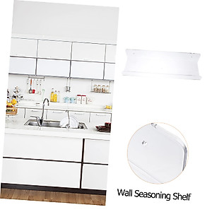 Cabilock 3pcs Shelf Wall Mounted Acrylic Rack Storage -Mounted Mounted Hanging Rack