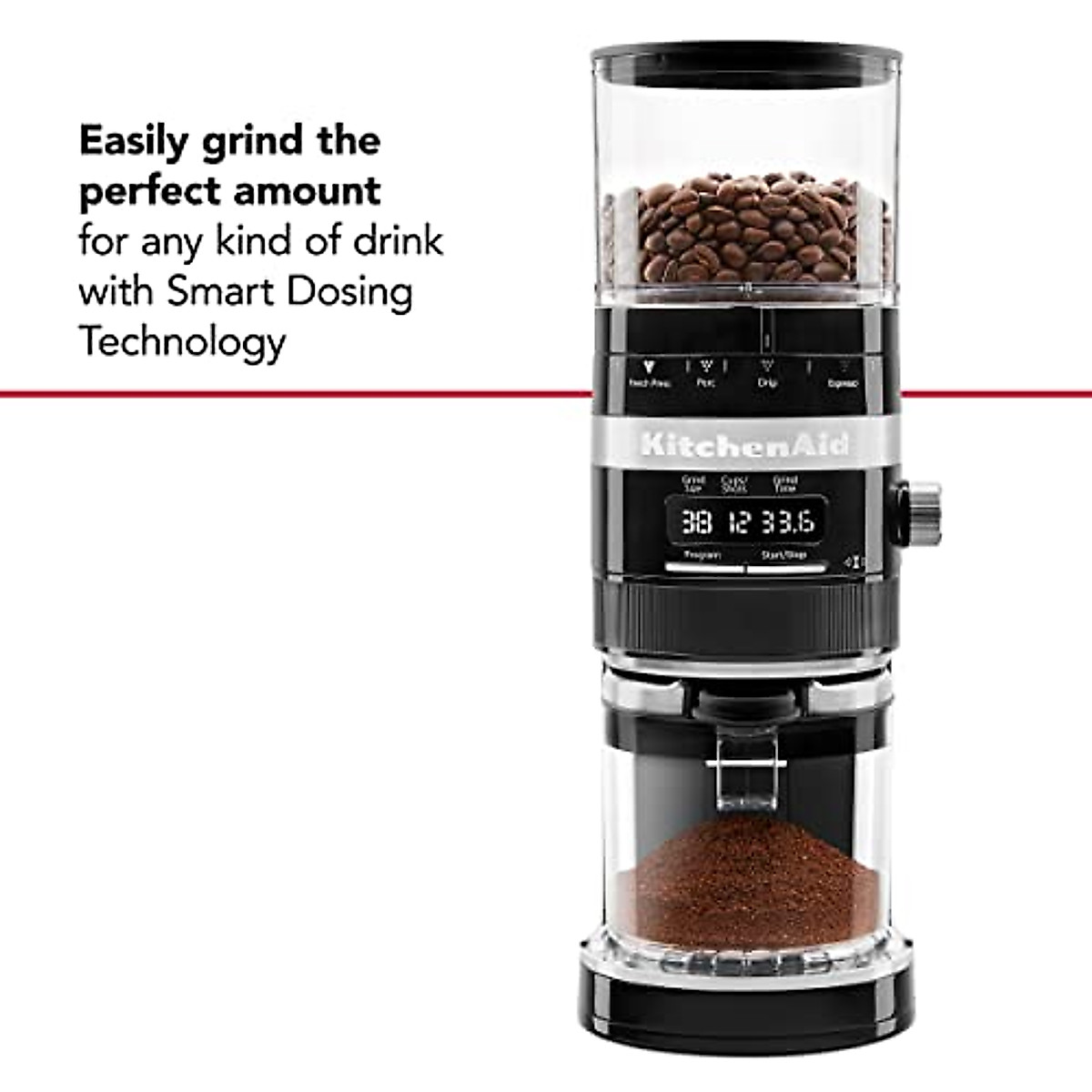 KitchenAid Burr Coffee Grinder - KCG8433,Onyx Black