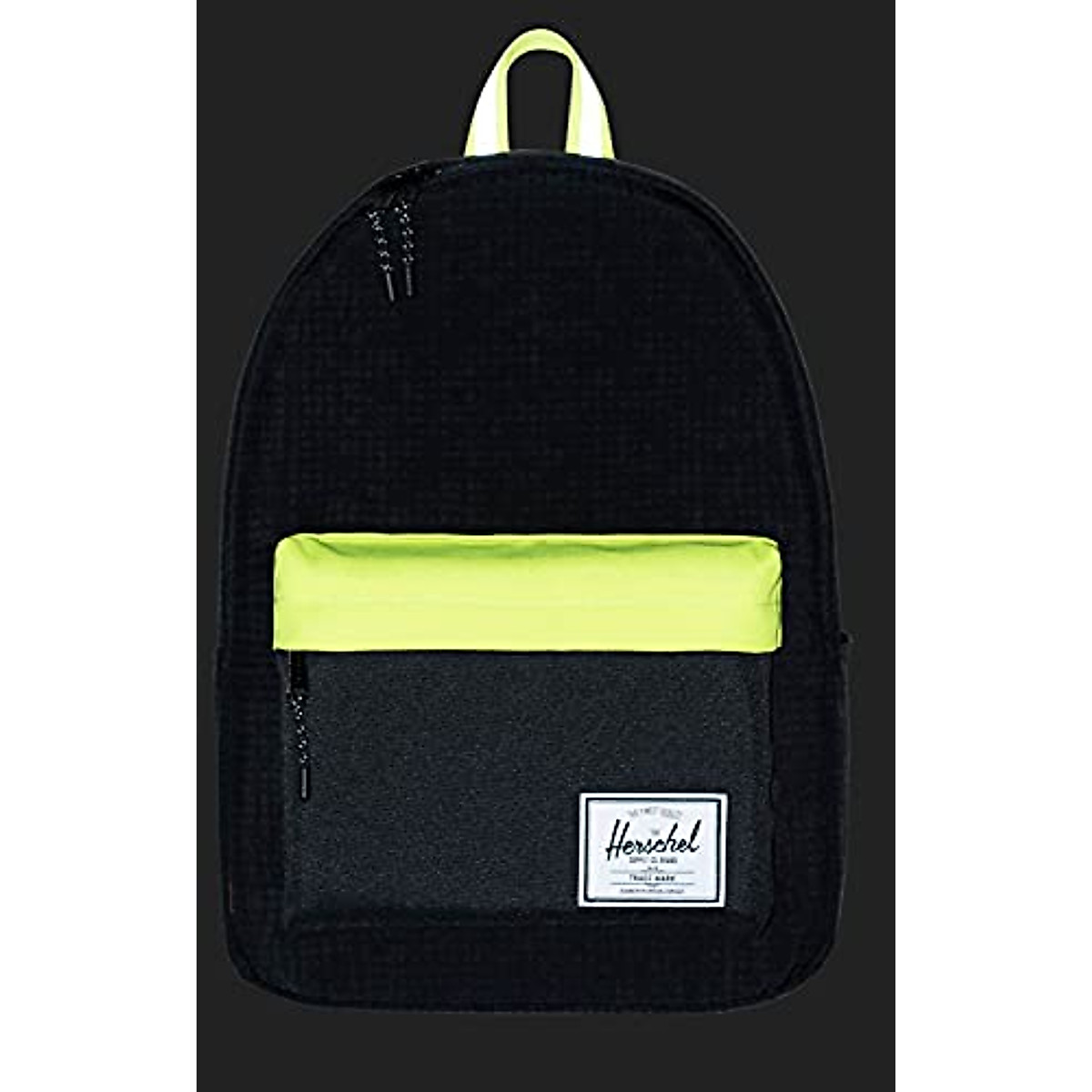 Herschel Supply Co. Classic X-Large Black Enzyme Ripstop/Black/Safety Yellow One Size