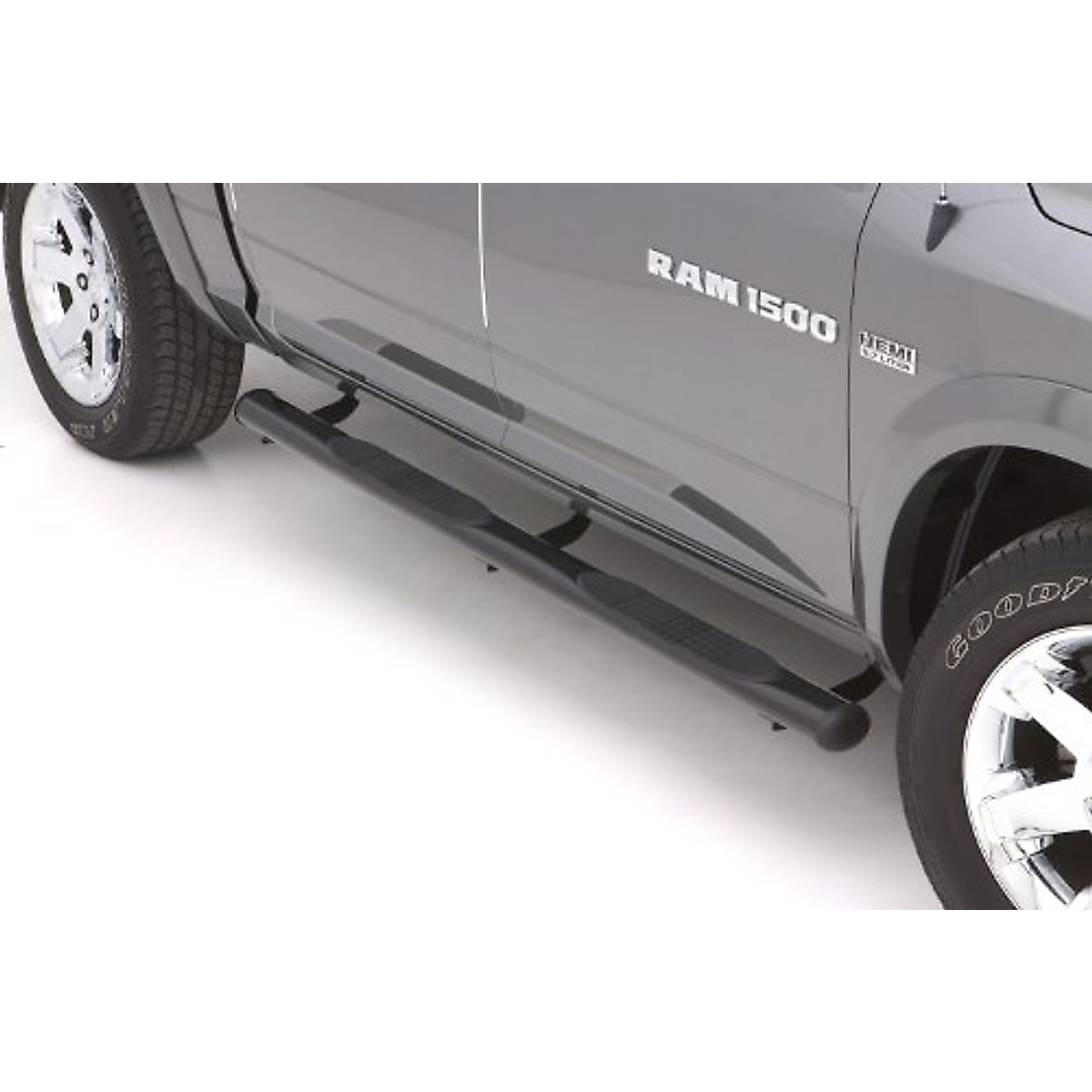 Lund 23510545 Polished Stainless Steel 4" Oval Straight Nerf Bars for 2007-2018 Silverado/Sierra 1500, 2500HD, 3500HD Crew Cab