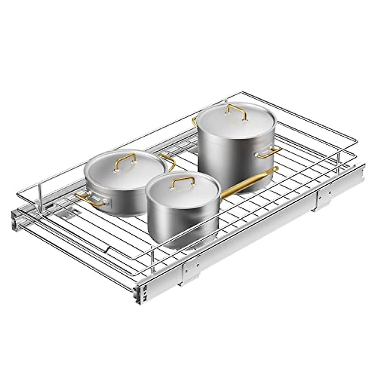 AHNR Pull Out Cabinet Organizer, Heavy Duty Cabinet Pull Out Shelves, Slide Out Cabinet Organizer Storage for Home, Pull Out Drawers for Kitchen Cabinets,11”W*21”D