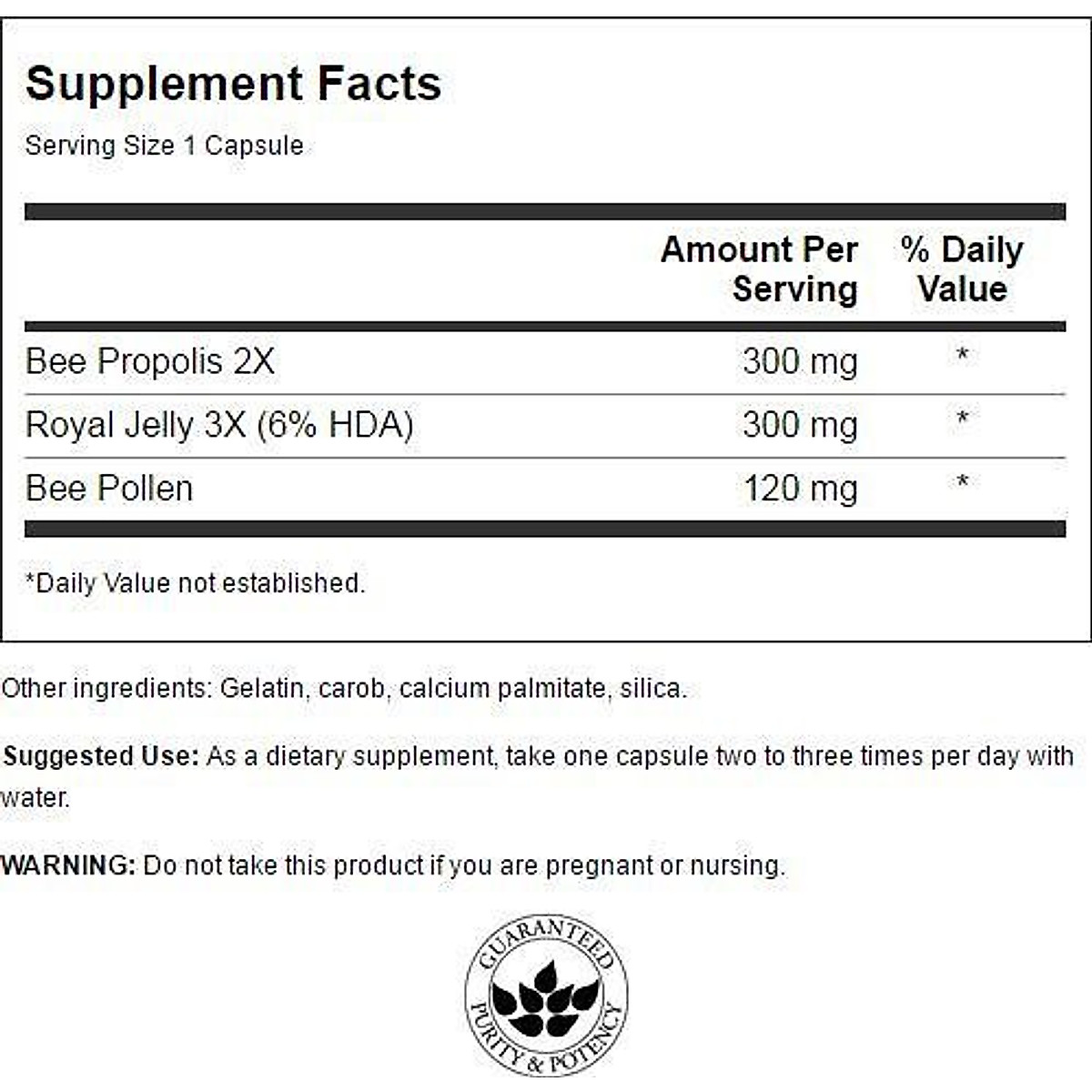 Swanson Royal Jelly Propolis Complex 60 Capsules