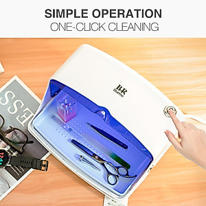 BRBLUERISE UV Sanitizer Box Professional Home Appliances Salon LED UV Light Sanitizer For Phone Baby Bottle Cleaning Beauty Tools