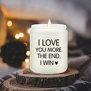 Volufia Birthday Gifts for Girlfriend, Boyfriend - Funny Valentines Day Gifts - Wedding Engagement Anniversary Christmas Gifts for Women Wife Husband Boyfriend Girlfriend - Lavender Scented Candle