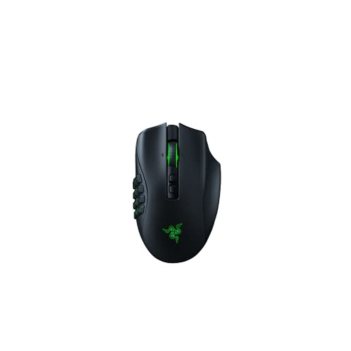 Razer Naga Pro - Modular Wireless Gaming Mouse with Interchangeable Side Panels (19 + 1 Programmable Buttons, Optical Mouse Switch, 20K DPI Focus+ Optical Sensor, 3 Swappable Side Plates) Black