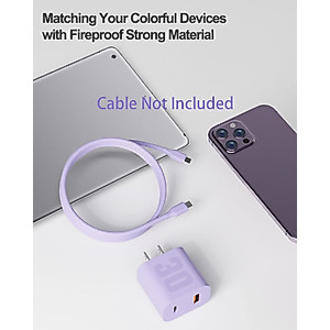 USB C Charger Pink Dual Port Phone Wall Adapter, Lemi 30w Power iPad USB A Type C Fast Charging Block GaN Chip, Compatible with iPhone15 14 13 Max 12 11 X Samsung Galaxy S22 Note 20 Google Pixel