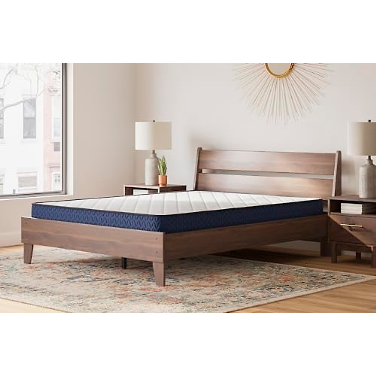 Signature Design by Ashley King Size Medium Firm 6 Inch Memory Foam Mattress with Breathable Quilted Cover