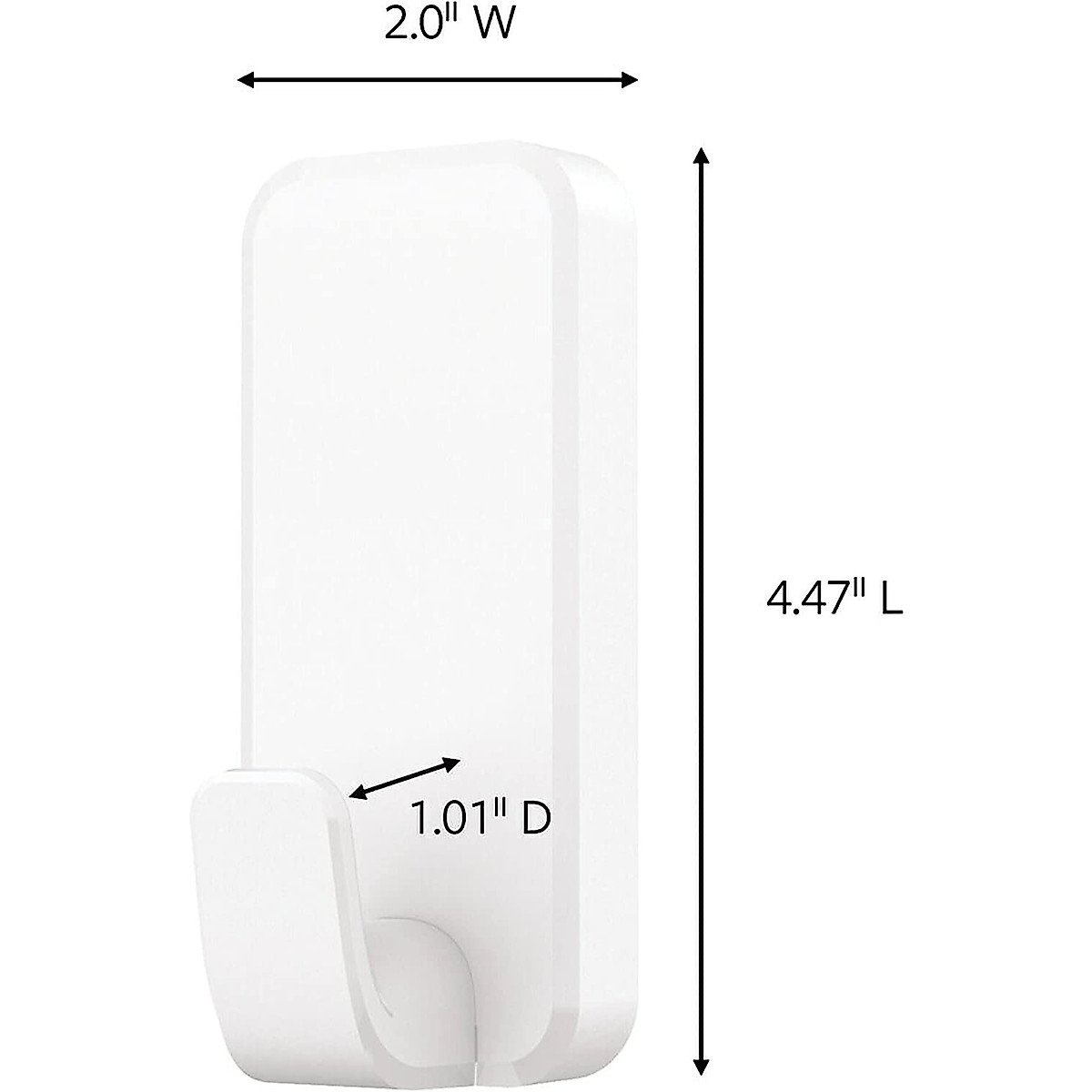 Command 10 lb XL Heavyweight Wall Hook, 2 Hooks and 6 Command Strips, Damage Free Hanging Wall Hook with Adhesive Strips, Heavy Duty Single Wall Hook for Hanging Christmas Decorations