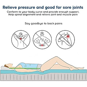 Nelaukoko Memory Foam 3 Inch Twin XL Topper, Single Extra Long Topper Foam Mattress Pad Gel Cooling Infused XLong Dorm Mattress Topper for College Dorm