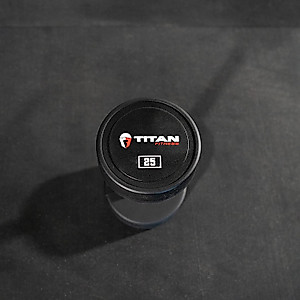 Titan Fitness 25 lb. Pair Round Urethane Dumbbells