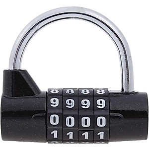 Bicycle Locks Heavy Duty Anti Theft Bike Lock Bike Lock 1500mm Fold Backpack Motorcycle Helmet 4 Digit Password Combination Anti-Theft Gym Cycling MTB Bicycle Cable Lock