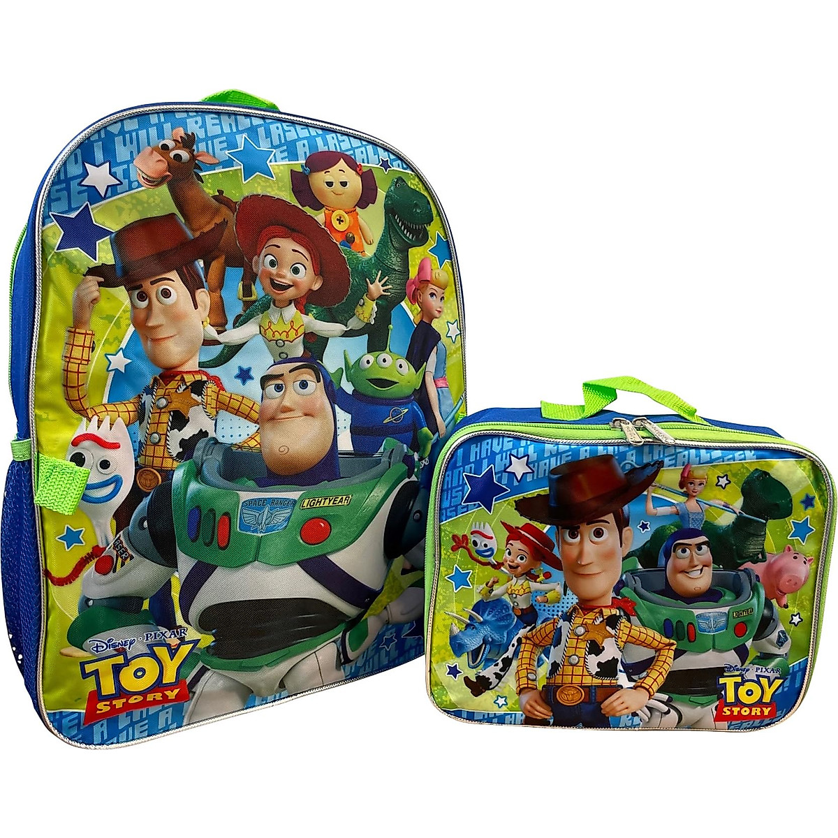 Ruz Group Kid's Licensed 16 Inch Backpack With Removable Lunch Box Set (Toy story)