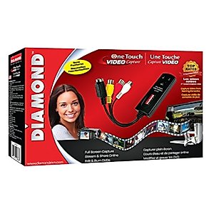 Diamond VC500SE One Touch VHS/Camcorder to Digital File Converter for Both Windows and Mac OS (Supports Mac OS Ventura)