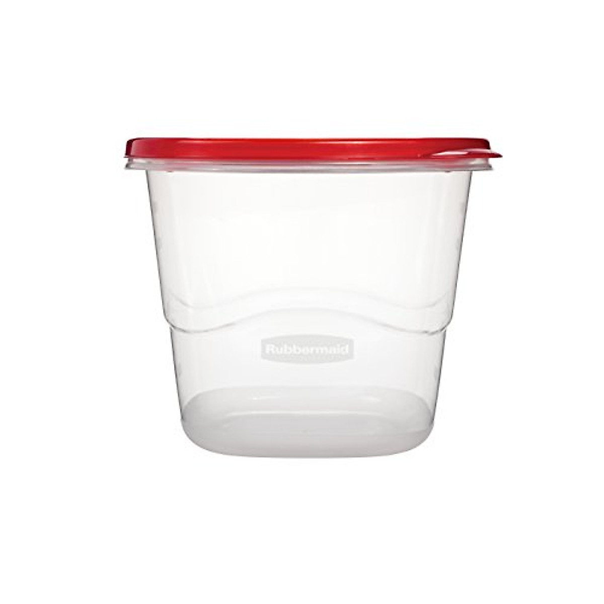 Rubbermaid TakeAlongs Deep Squares Food Storage Containers, 7 Cup, Chili Tint, 2 Pack