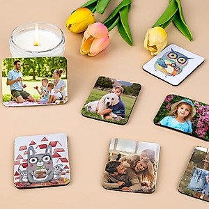 80Pcs Sublimation Magnet Blanks Set,Personalized Sublimation Refrigerator Magnet for Home Kitchen Microwave Oven Decor or Office Calendar with 40PCS Blank Rubber Pad(6x8cm),40PCS DIY Soft Magnetic