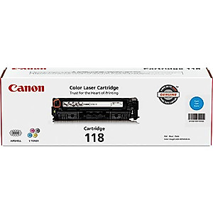 Canon 118 3/pk Laser Cartridge, Yellow (2659B001AA) Magenta (2660B001AA,2661B001AA Cartridge Model 118 Cyan