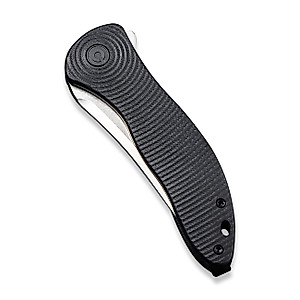 CIVIVI Pocket Folding Knife For EDC, 3.24" Nitro-V Stonewashed Trailing Point Blade, Jim O’Young Synergy 3 Liner Lock Knife C20075A-1