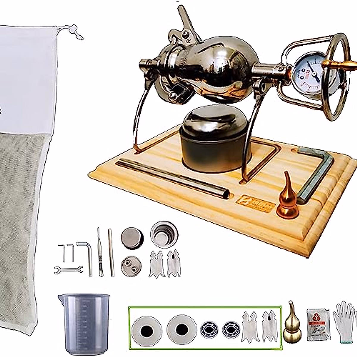 UEIDIHI Popcorn Maker Machine for Amplify Corn Rice Pellet, Retro Mini Stainless Steel Popcorn Pot, Samall Hand Popcorn Machine, Traditional Old-Fashioned Pop Corn Makers