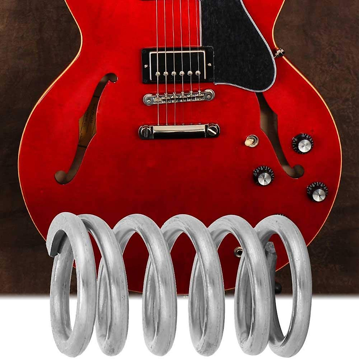 Bnineteenteam Electric Guitar Tremolo Bridge Spring,Tremolo Vibrato Tension Springs for Bigsby Guitar Replacement(Silver) Playing Accessories