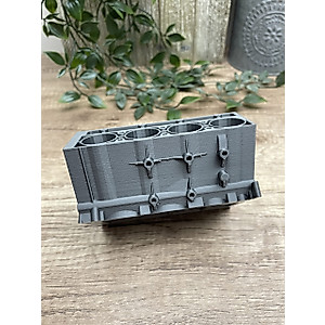 Sands3D V8 Engine Block Business Card Holder Organizer, Car Stuff, Car Accessories For Men, Business Card Holder Desk, Mini V8 Engine, V8 Engine Model Kit, Car Engine, Mini Engine Kit