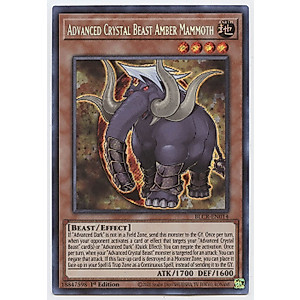 Advanced Crystal Beast Amber Mammoth - BLCR-EN014 - Secret Rare - 1st Edition