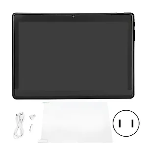 ciciglow 10-Inch Tablet,1280X800 HD FullView Screen,QuadCore Android9.0,2GB RAM 32GB ROM 5000mAh HighCapacity Battery,Support Dual Card Dual Standby (Black) (US Plug)