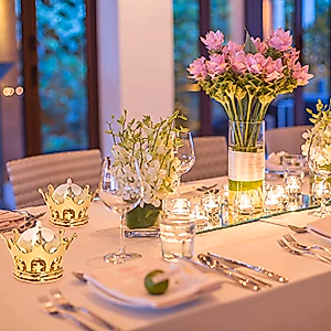 Honeydak Gold Fillable Crown with Dome Party Favors Decorative Crown Candy Storage Boxes Fillable Golden Crown Candy Containers for Baby Shower Princess Birthday Party Supplies (36 Pieces)