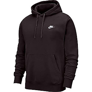 Nike Men's NSW Club Pullover Hoodie Jersey (as1, alpha, l, regular, regular, Brown Basalt, Large)