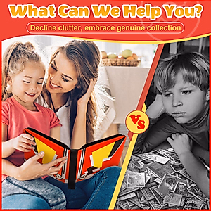 GOPOKIU Card Binder 4-Pocket - 400 Pockets Trading Card Binder Holder with 3 D-rings Holds 50 Removable Sleeves, Ultimate Card Collection Binder Album Book for Games, Baseball(Pika)