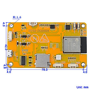 DIYmall 2.8'' ESP32 Module ESP32-2432S028R WIFI+BT Dual-core 240X320 Smart Display Screen LCD TFT Module ILI9341 Driver for Arduino IoT