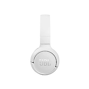 JBL Tune 510BT: Wireless On-Ear Headphones with Purebass Sound - White (Renewed)