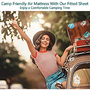 Bedecor Extra Deep Pocket Twin Fitted Sheet Only for 18 to 21 Inch Super Thick Mattress That Stay Tight,All Around Elastic Bottom,Doesn't Pop Off
