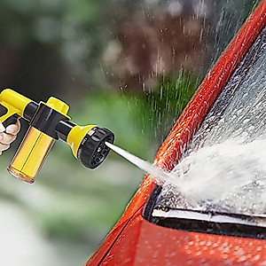 High Pressure Washer with Soap Dispenser Bottle,High Pressure Washerfor Lawn, Clean Plants, Car Wash,Showering Pet ,Garden Hose Nozzle