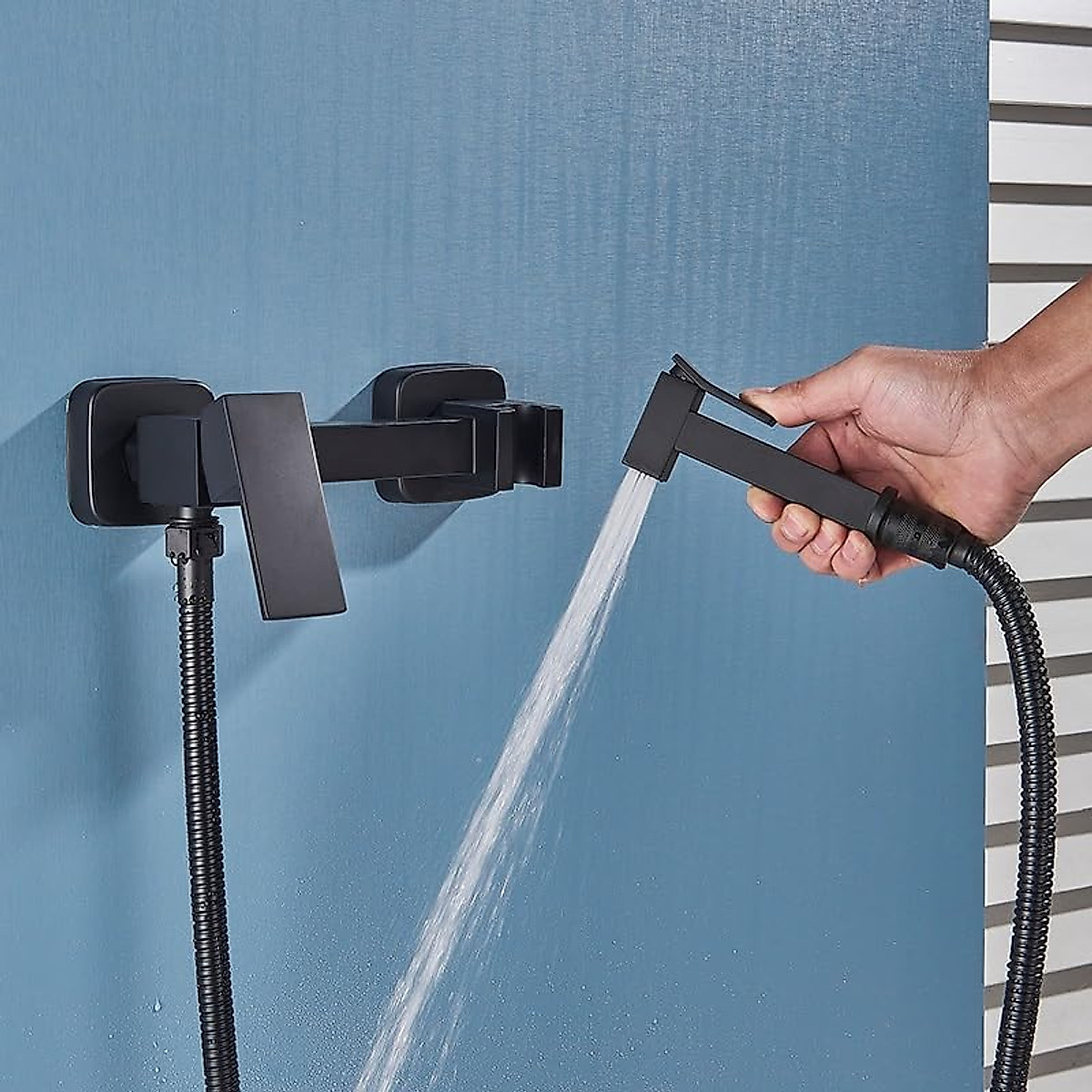 FANCUF Bathroom Bidet Faucet Sprayer Shower Faucet Bidet Toilet Washing Machine Hot and Cold Water Mixer